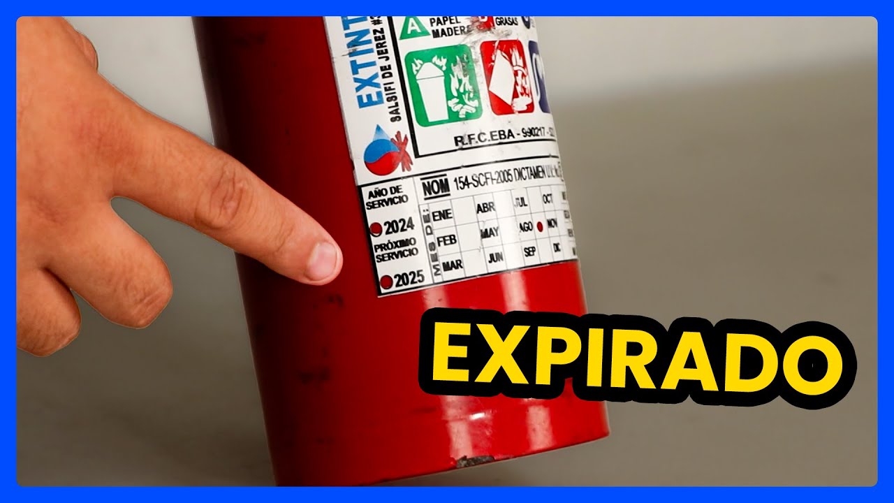 ¡No uses un extintor vencido! Aprende a revisarlo fácil - YouTube