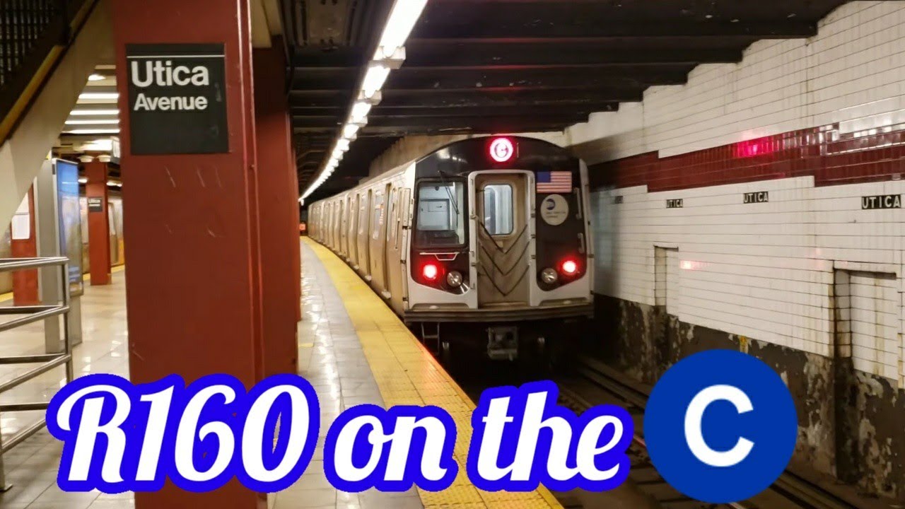 NYC Subway: R160 C Train to 168th Street at Utica Avenue - YouTube