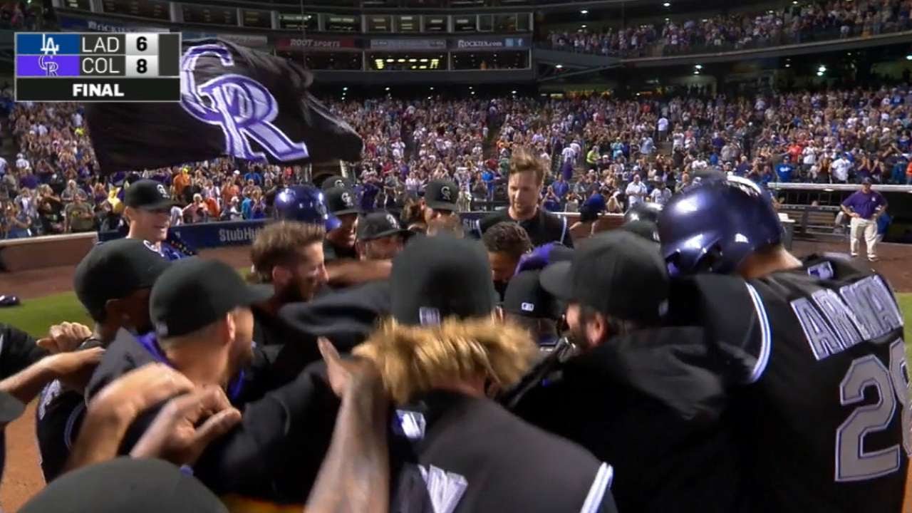 9/26/15: Rockies walk off on CarGo's two-run blast - YouTube