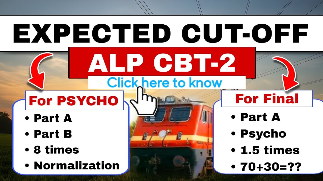 ALP CBT-2 Expected Cut-off For Psycho And Final marit list - YouTube