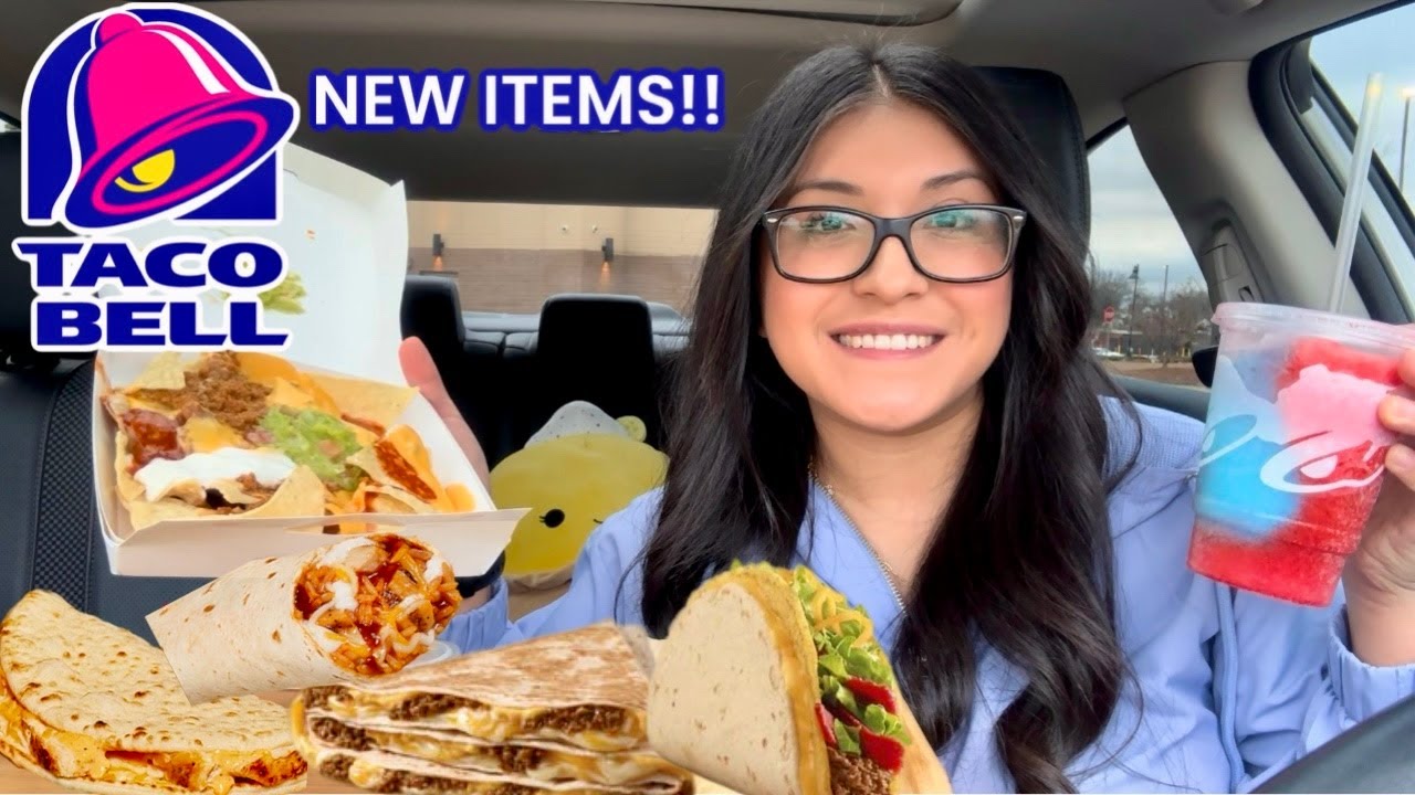 TRYING TACO BELL'S NEW MENU ITEMS!! 😋😍🌮 - YouTube