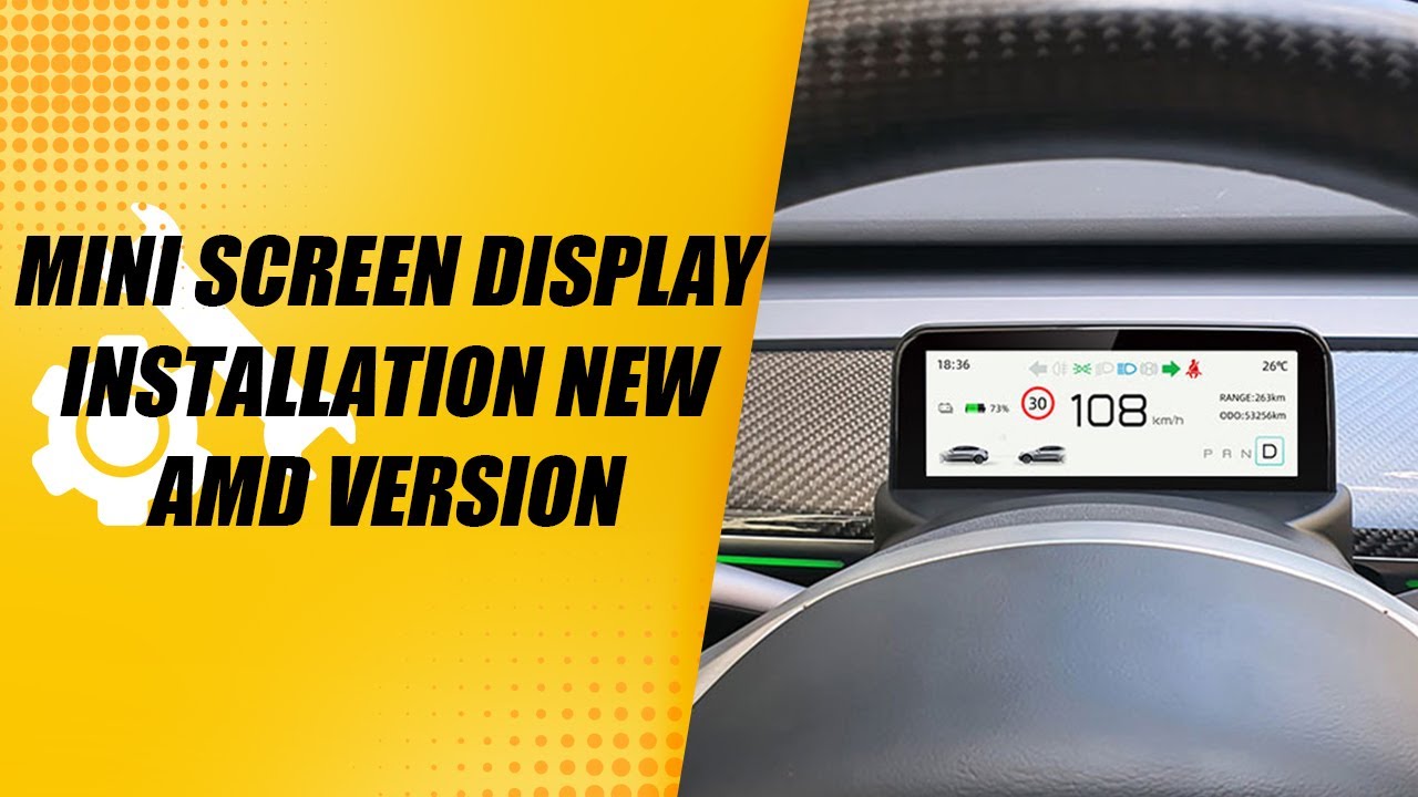 Mini Screen Display Installation New AMD Version - YouTube
