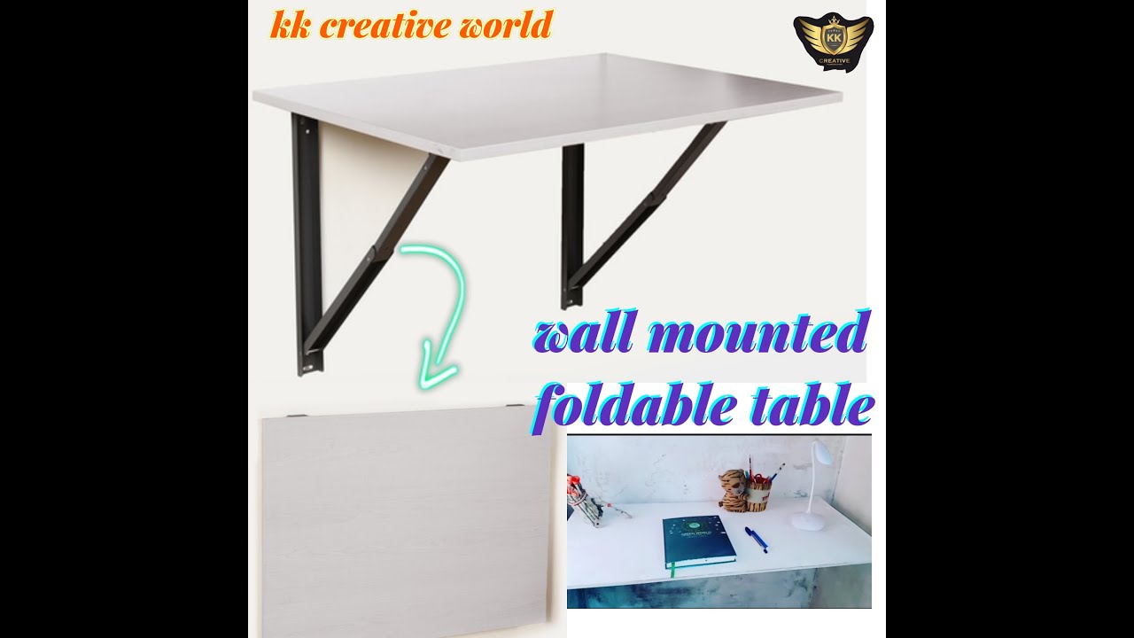 diy folding wall mounted table for study/laptop/office/work | space ...