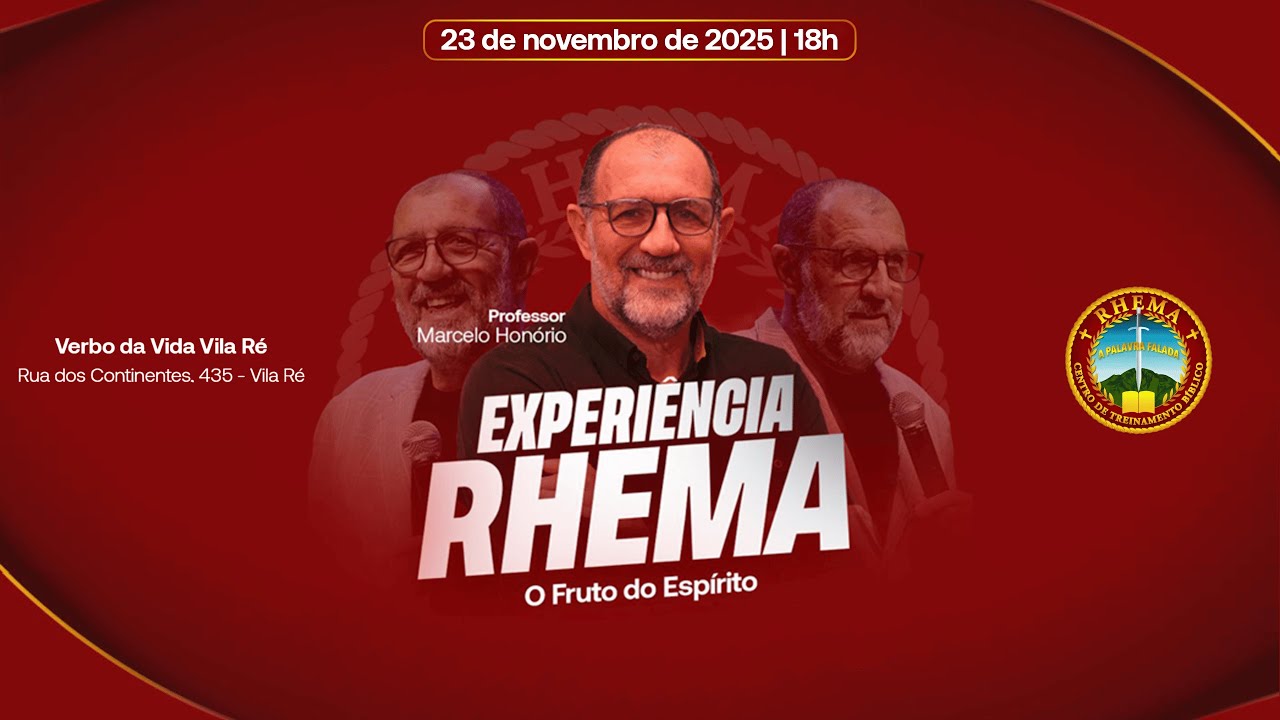 Experiência Rhema | O Fruto do Espírito | Prof. Marcelo Honório - YouTube