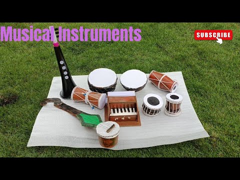 Miniature Musical Instruments #diy #viral|how to make musical ...