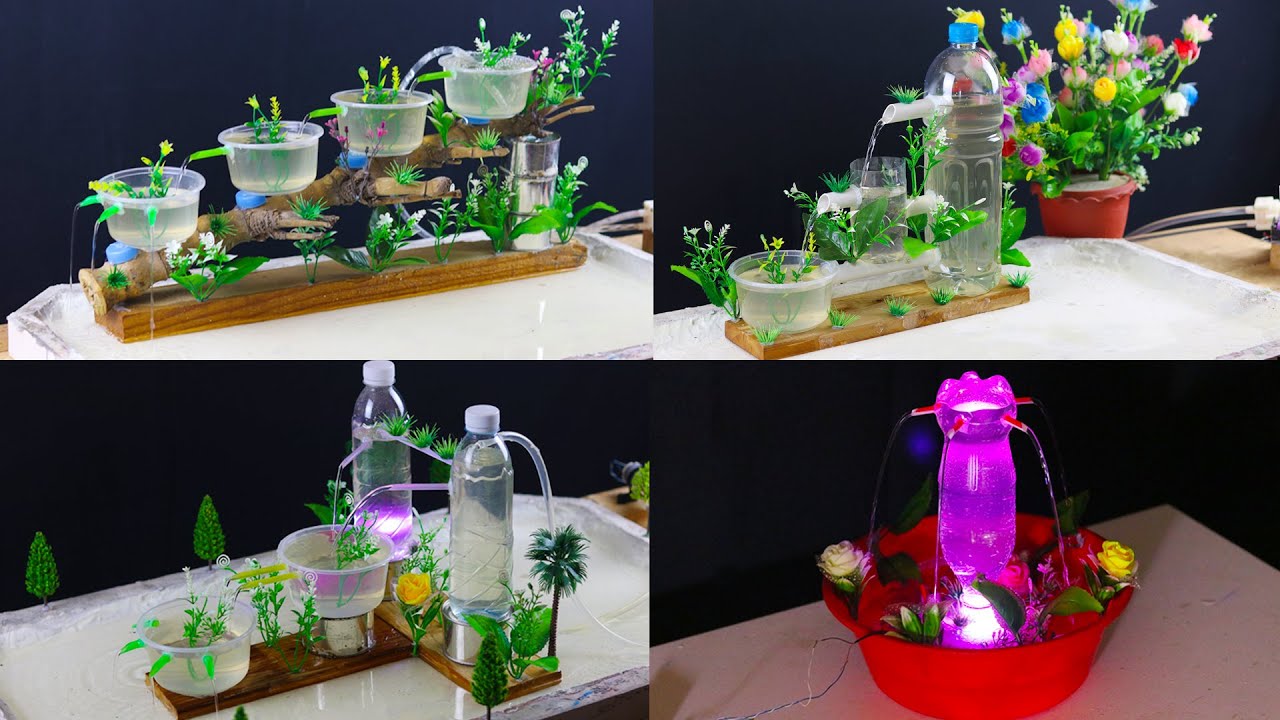 Amazing 4 Creative Waterfall You Can Do It For Decoration - YouTube