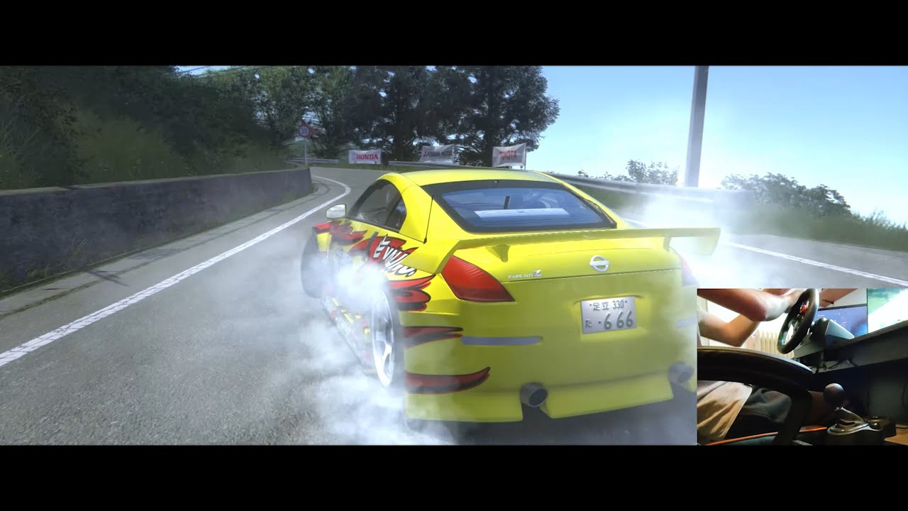 Touge attack! 350z Drift Nagao - Assetto Corsa Steering wheel gameplay ...