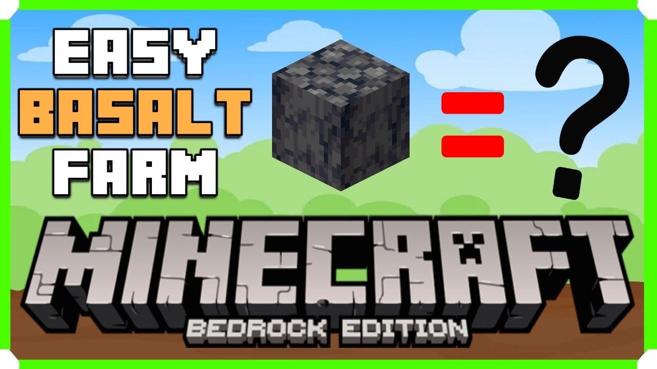 Easy Basalt Generator In Minecraft Bedrock Edition (#Shorts) - YouTube