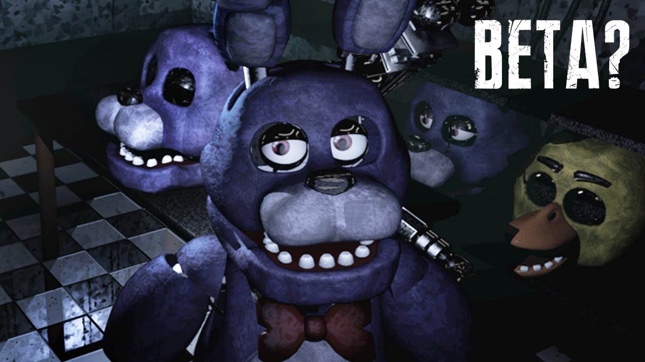 FNAF Beta Version - Night 5 "One Door Only" Mode - YouTube