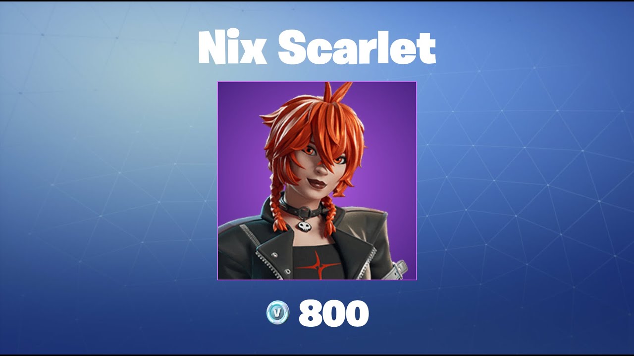 Nix Scarlet | Fortnite Outfit/Skin - YouTube
