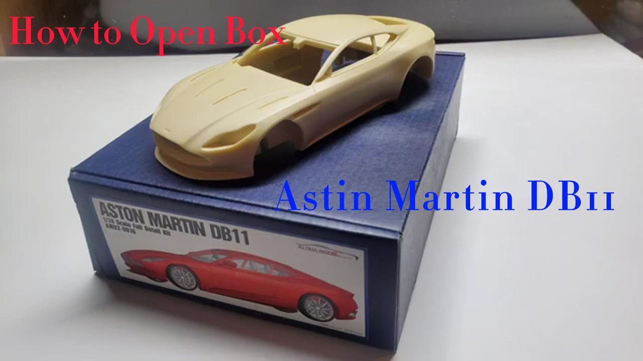 How to Open Box124 scale Astin Martin DB11 model car Alpha Model - YouTube