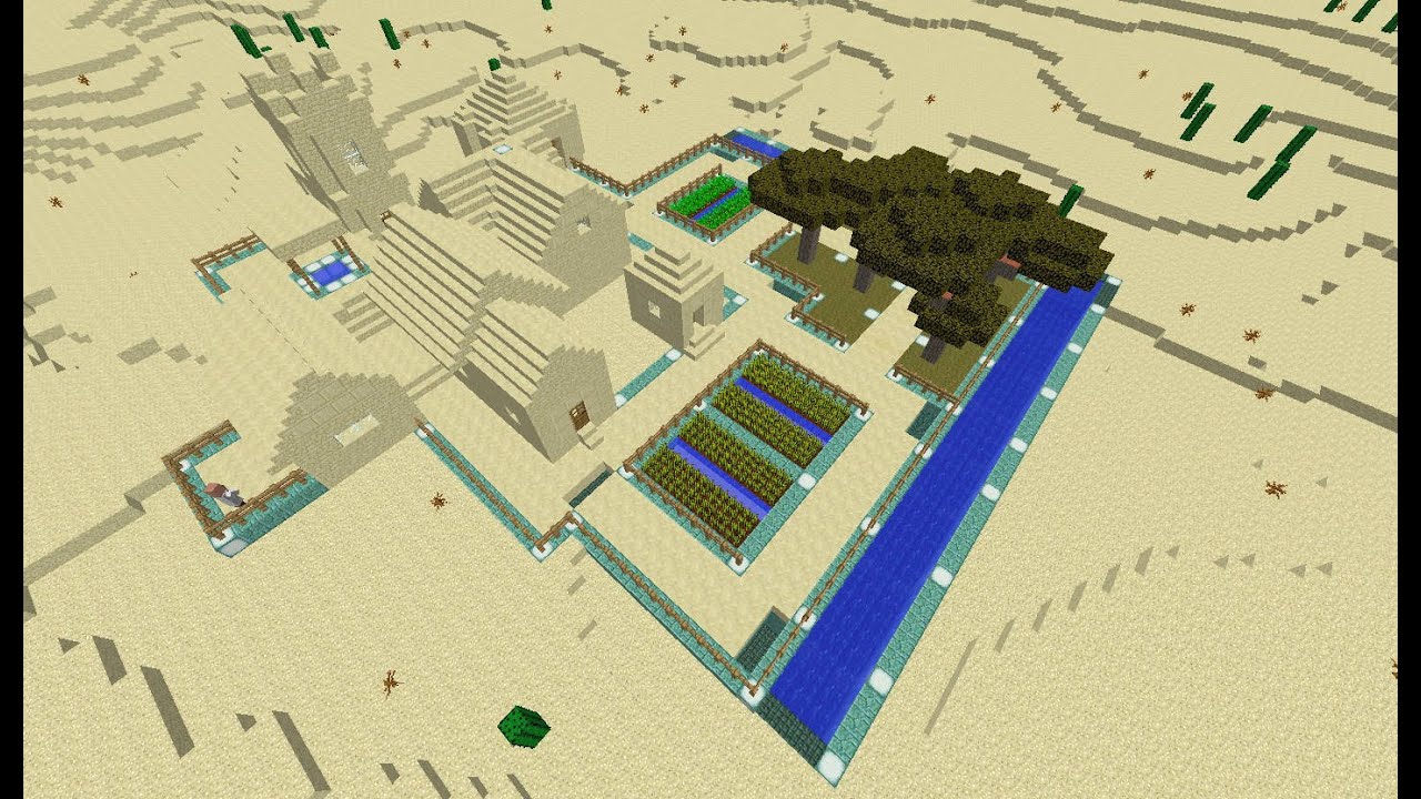 Minecraft Vanilla Build Desert Village - YouTube