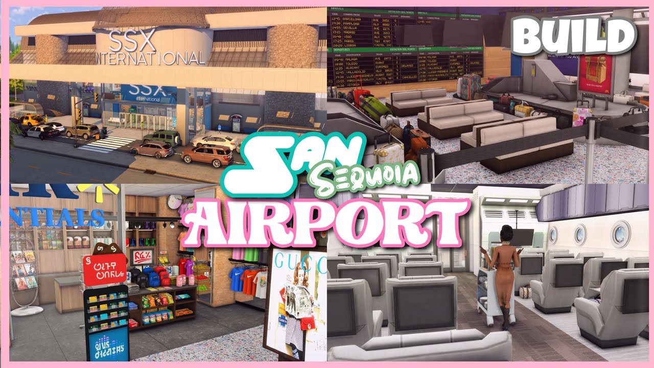 I built a REALISTIC airport in the sims ️ | cc folder + download | the ...