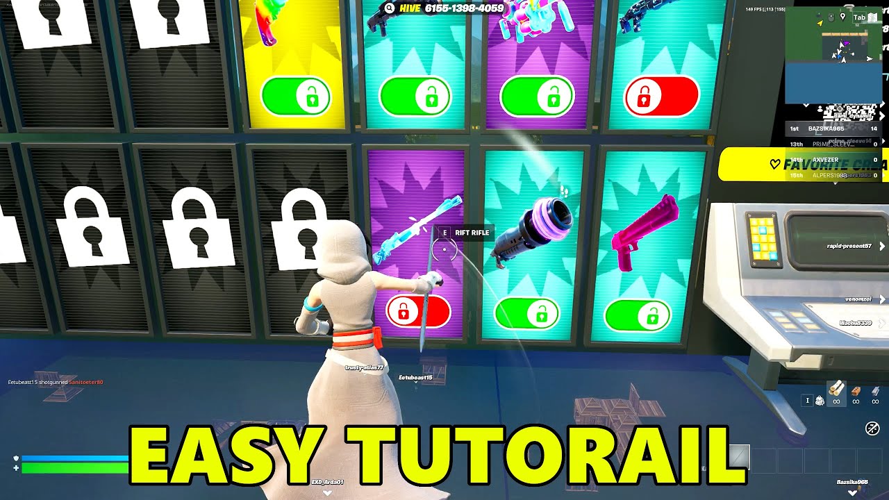 RIFT RIFLE LOCATIONS UPDATE | 1V1 WITH EVERY GUN FORTNITE 6155-1398 ...