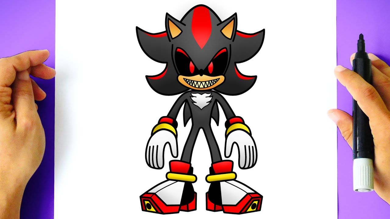 Como DESENHAR o SHADOW EXE - Como DIBUJAR a SHADOW EXE - How to DRAW ...