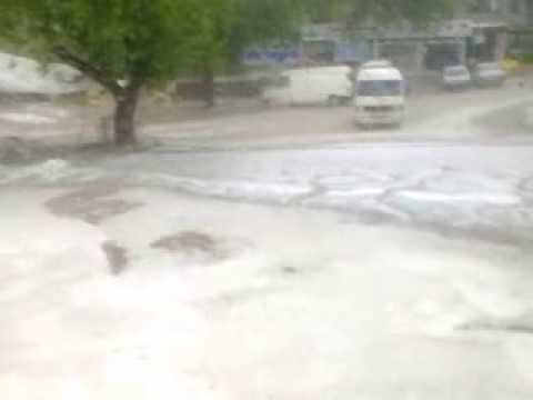 KAŞ ÇAVDIR'DA YAŞANAN DOLU FELAKETİ.