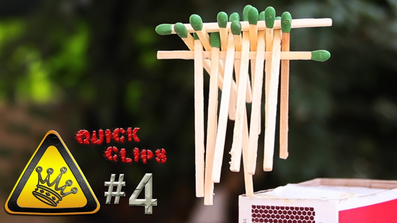 QC#4 - Matchstick Balancing Trick - YouTube
