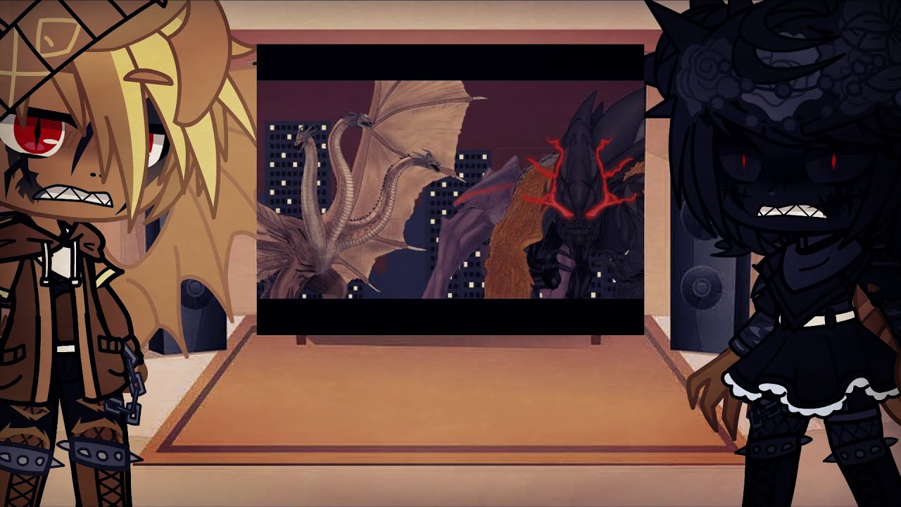 Gacha Club: King Ghidorah and Mutos react to King Ghodrah vs Mutos and ...