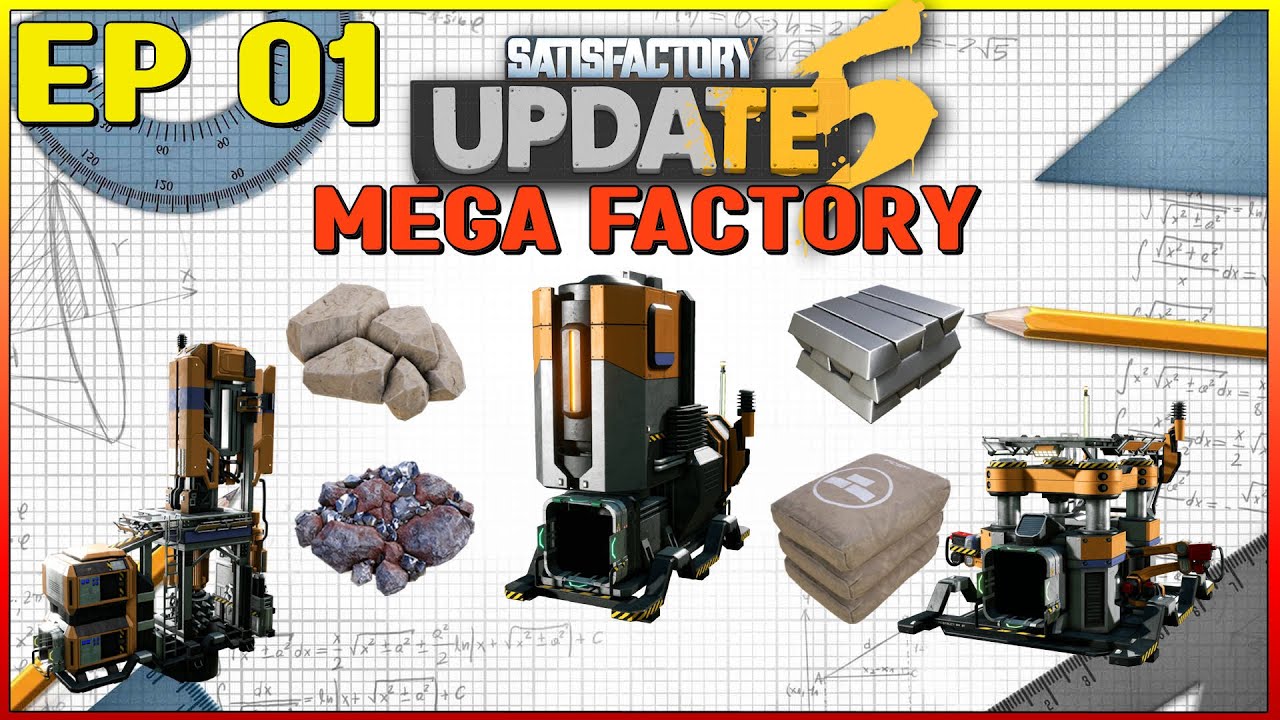 Mega Factory End Game Episode 01 - Satisfactory Update 5 - YouTube
