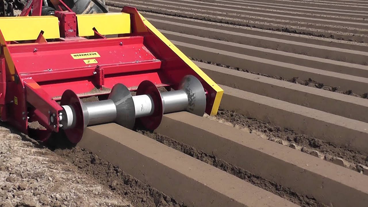 RIDGE FORMING MACHINE WITH SOIL MILLER Uprawa i siew pietruszki oraz ...