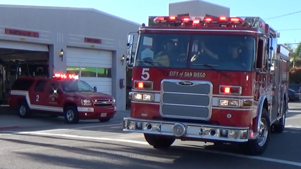 Structure Fire Response (San Diego) - YouTube