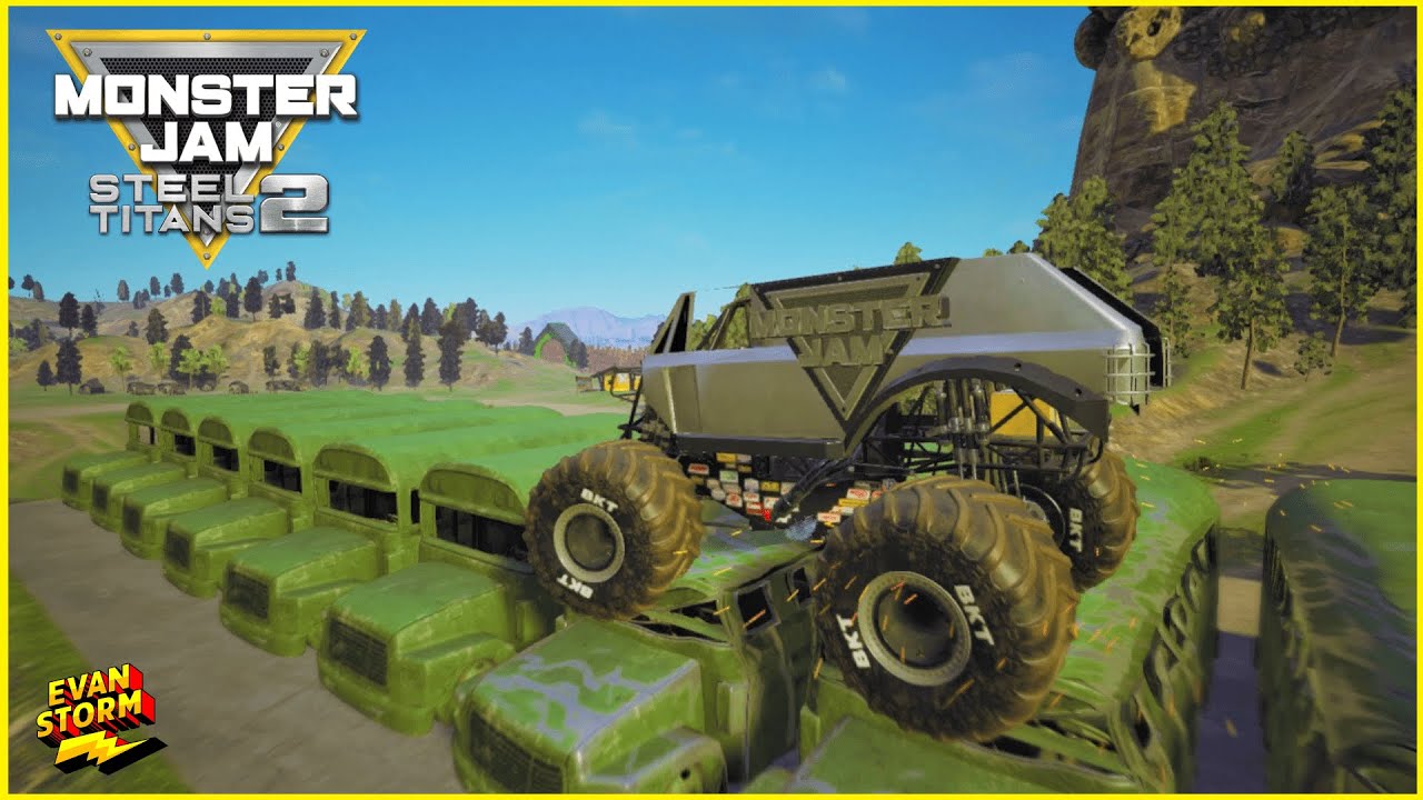 Monster Jam Steel Titans 2: Monster Trucks Video Game First Time ...