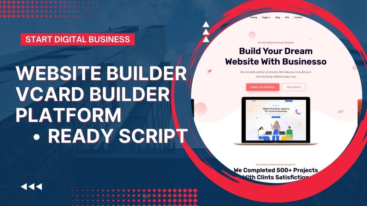 Create Website and vCard Builder Platform using Ready Script | Start a Digital Business ...