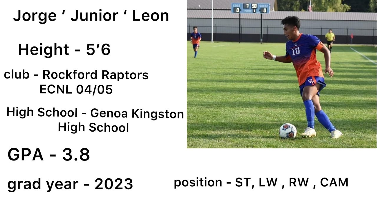 Jorge Leon | Highlight reel for 2022 season | class of 2023 - YouTube