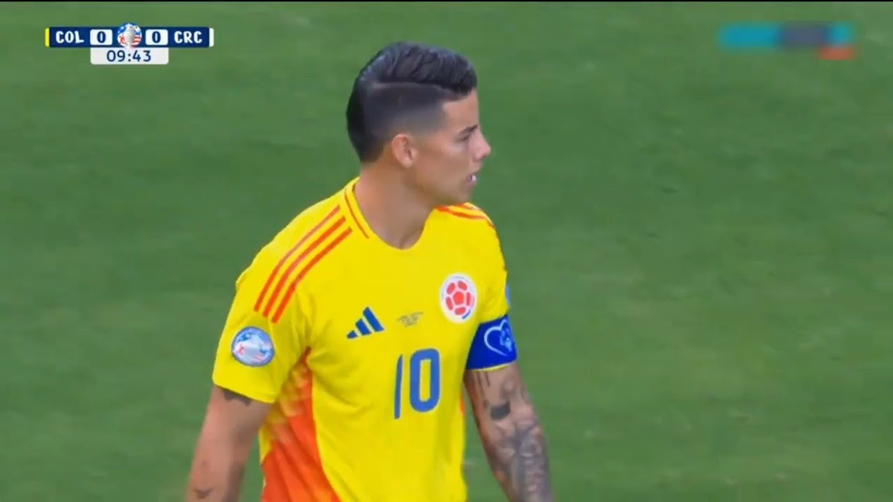 James Rodriguez vs Costa Rica | Copa America 2024 - YouTube