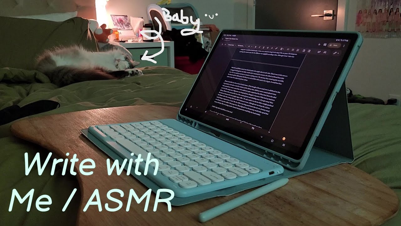 Typing ASMR | Write with me :) - YouTube