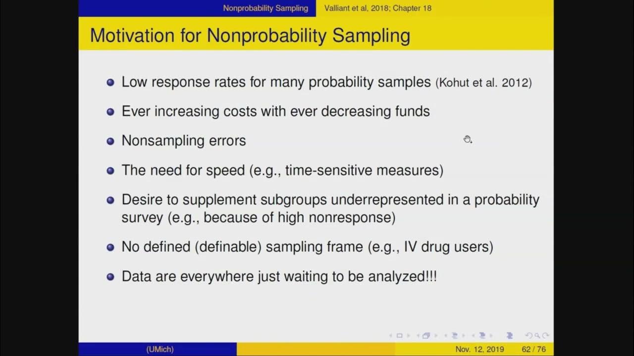 Survey Weighting (Nov. 2019) Part 4 - YouTube