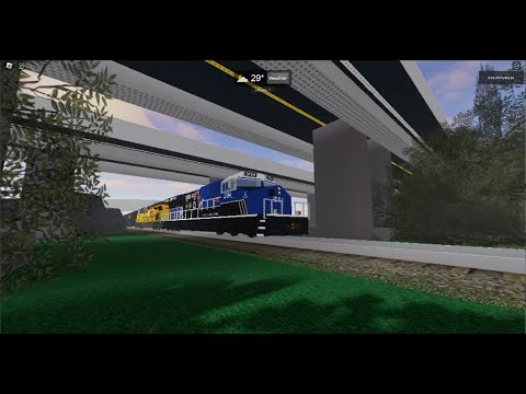 Roblox:Csx 3194 Leads Coal Train With Some Foreign Power Trailing On ...