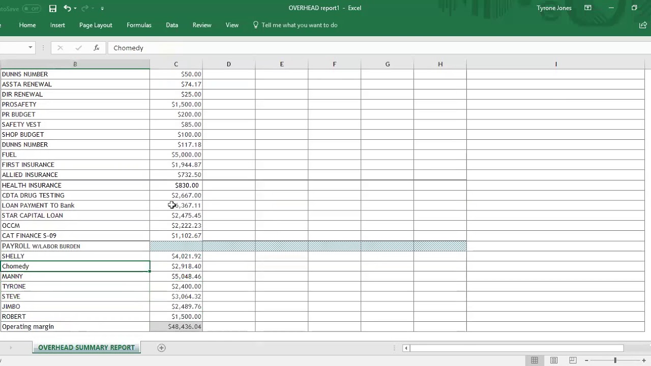 Figuring out your overhead percentage - YouTube