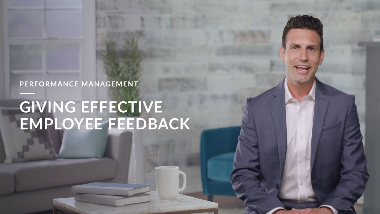 Giving Effective Employee Feedback - YouTube