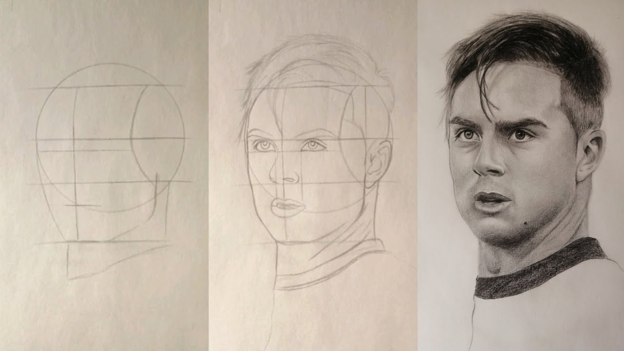 Master the technique of pencil easy drawing with loomis method _ Paulo ...