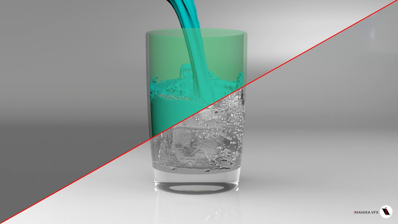 Glass of Water with Ice (Phoenix FD & tyFlow) - YouTube