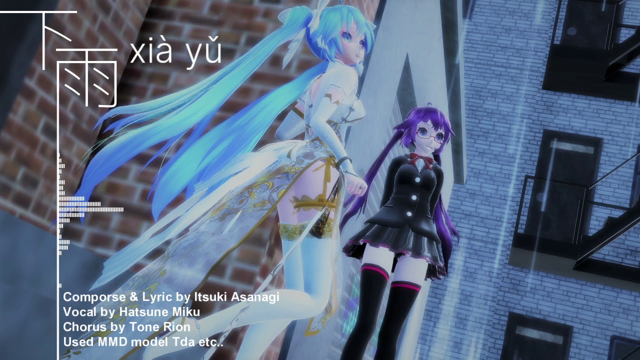 【Hatsune Miku,Tone Rion】xià yǔ(Fall the Rain)【Vocaloid Original Song ...