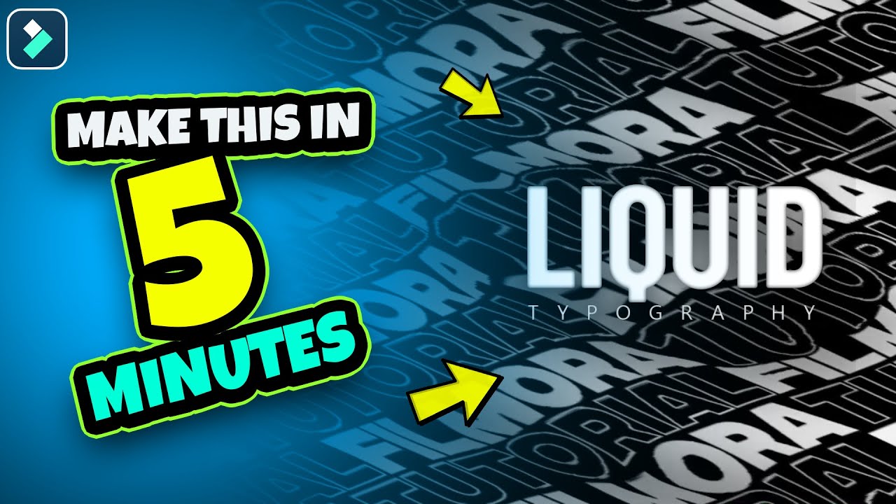 EASY Liquid Typography Animation | Filmora 11 Tutorials - YouTube