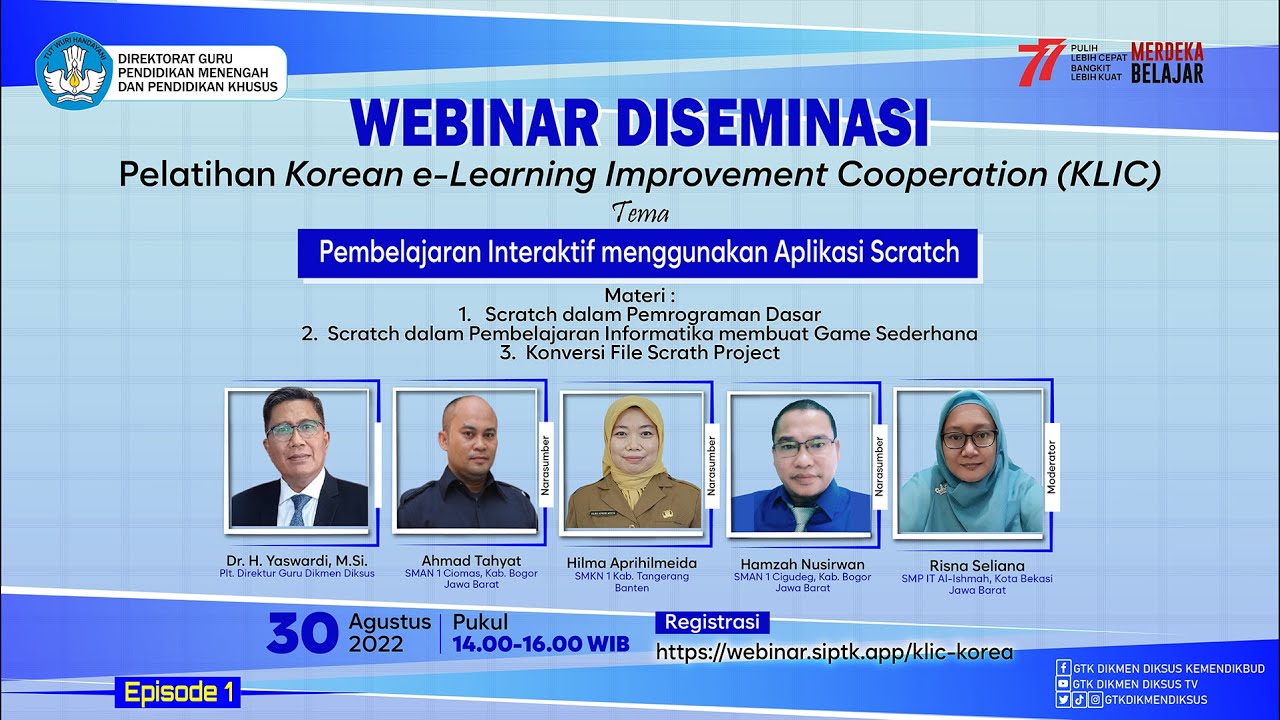 Pembelajaran Interaktif menggunakan Aplikasi Scratch - Webinar ...