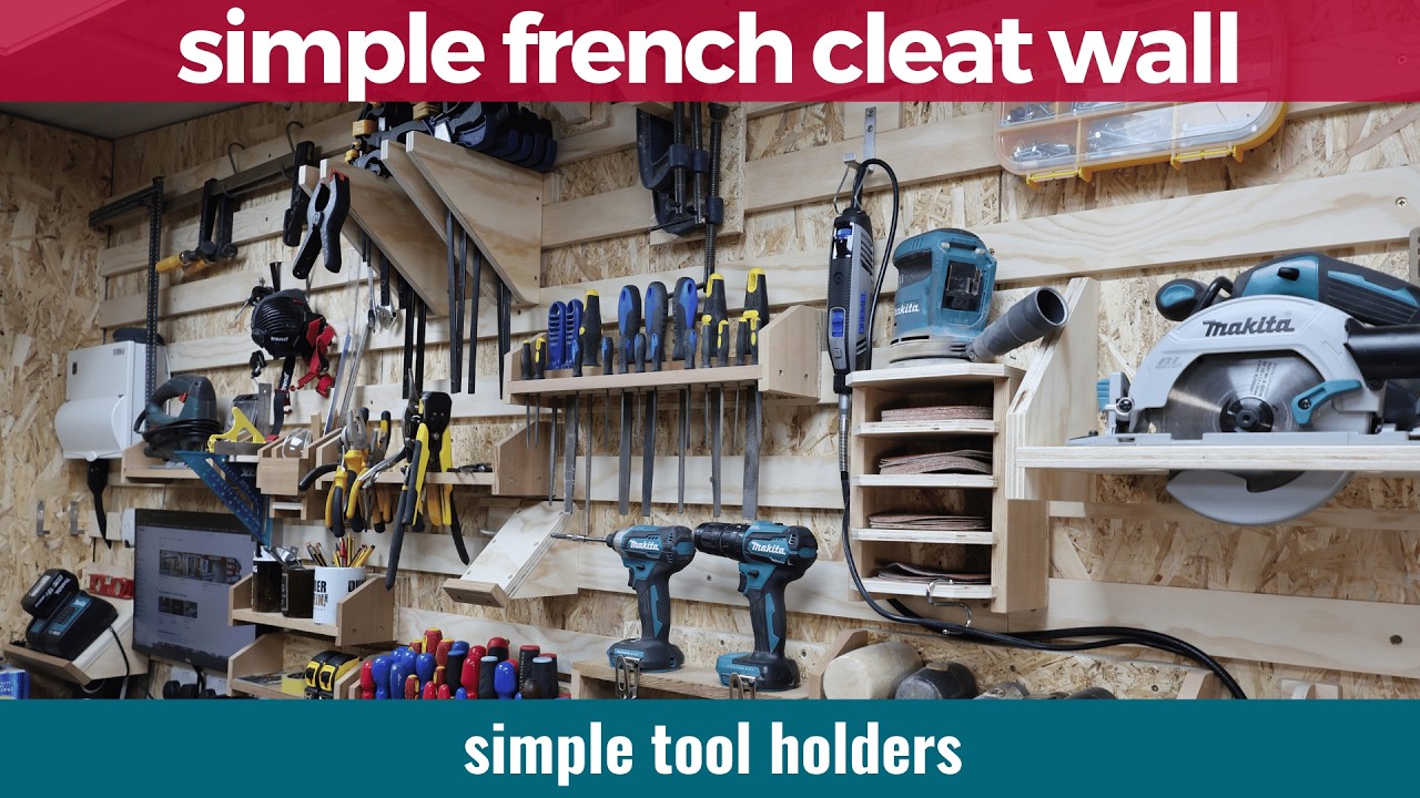 Simple French Cleat Wall - YouTube