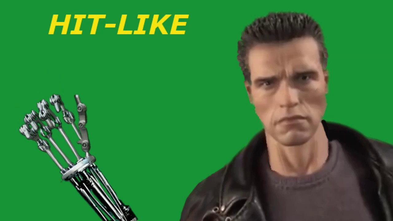 TERMINATOR THUMBS UP REMINDER ----HIT LIKE ---green screen HD - YouTube