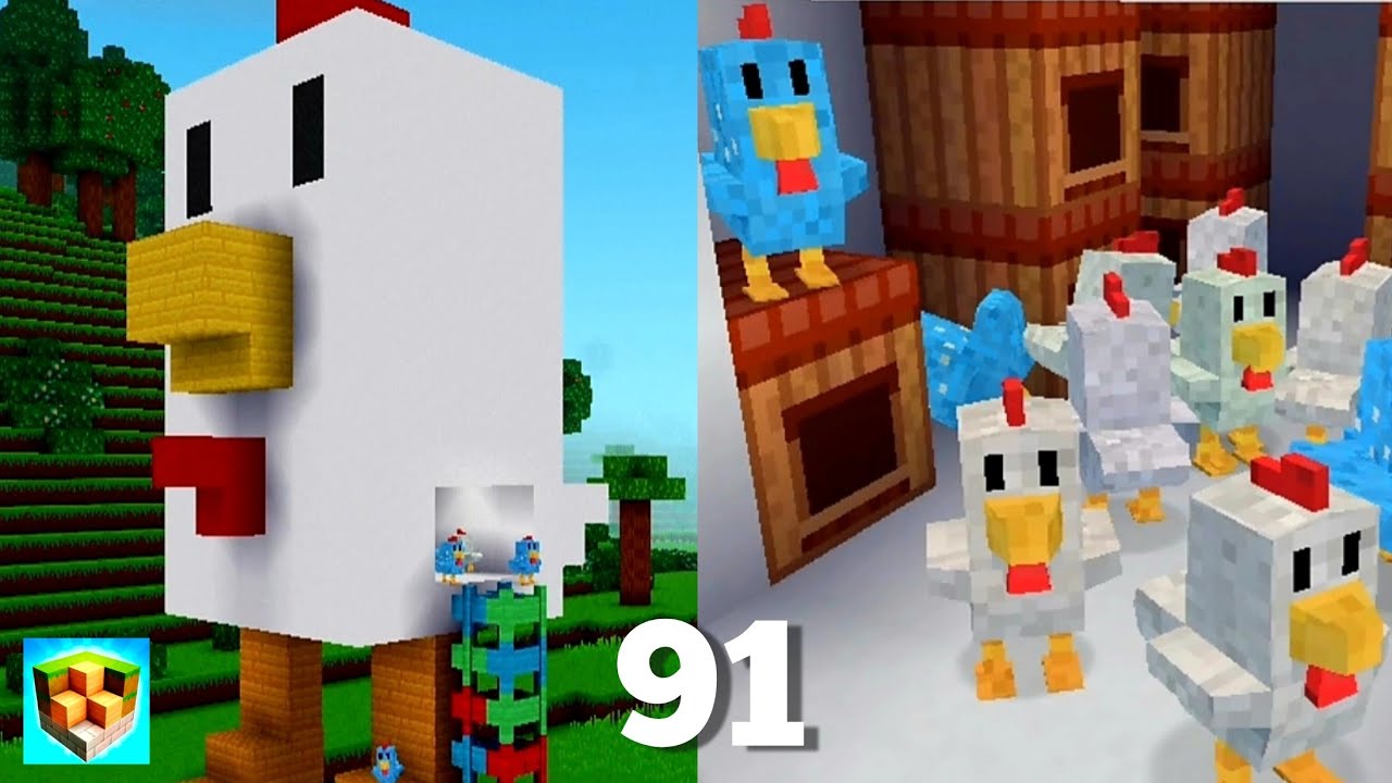 🐔 Chicken House| Chicken Farm | Block Craft: 3D Building Simulator ...