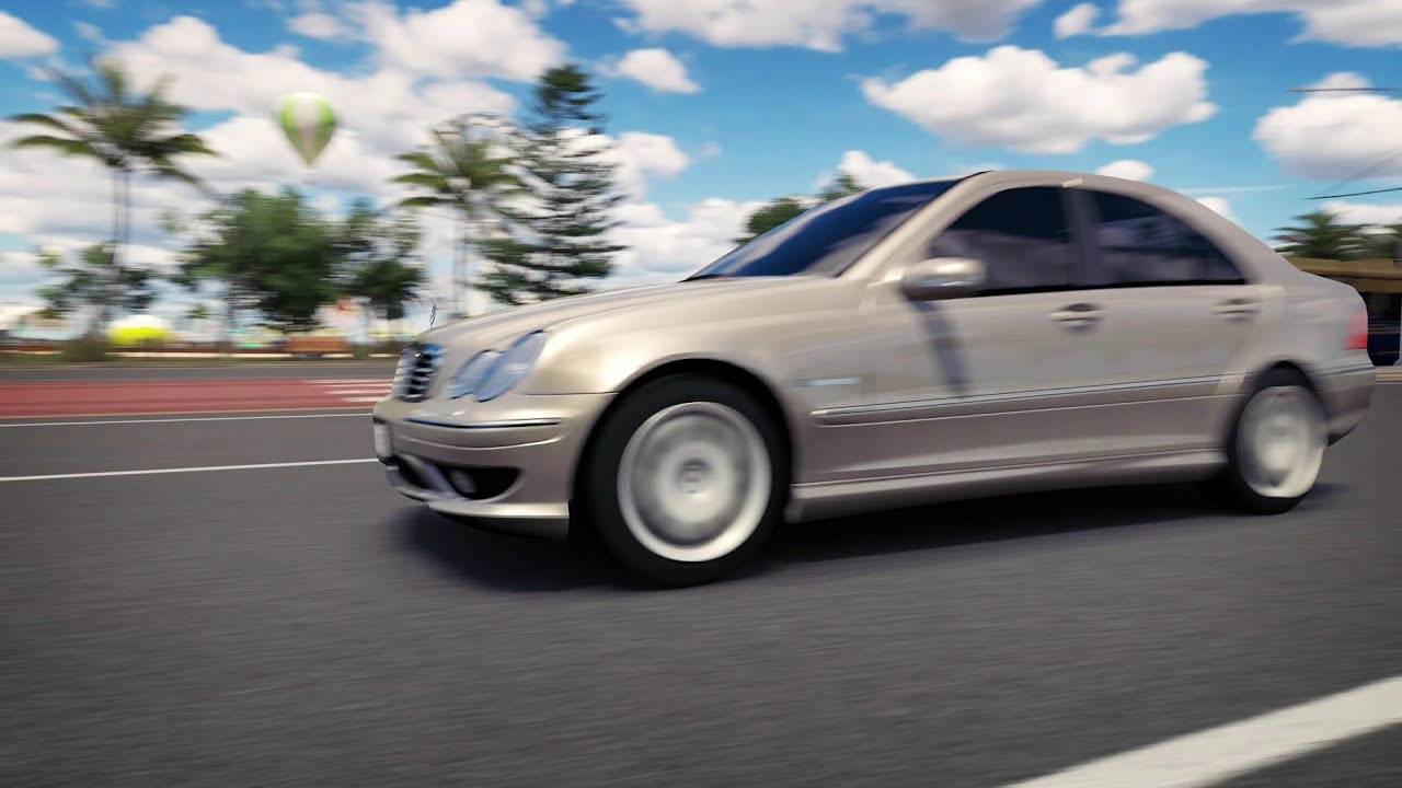 Mercedes c32 AMG Forza Horizon 3 #dronemode - YouTube