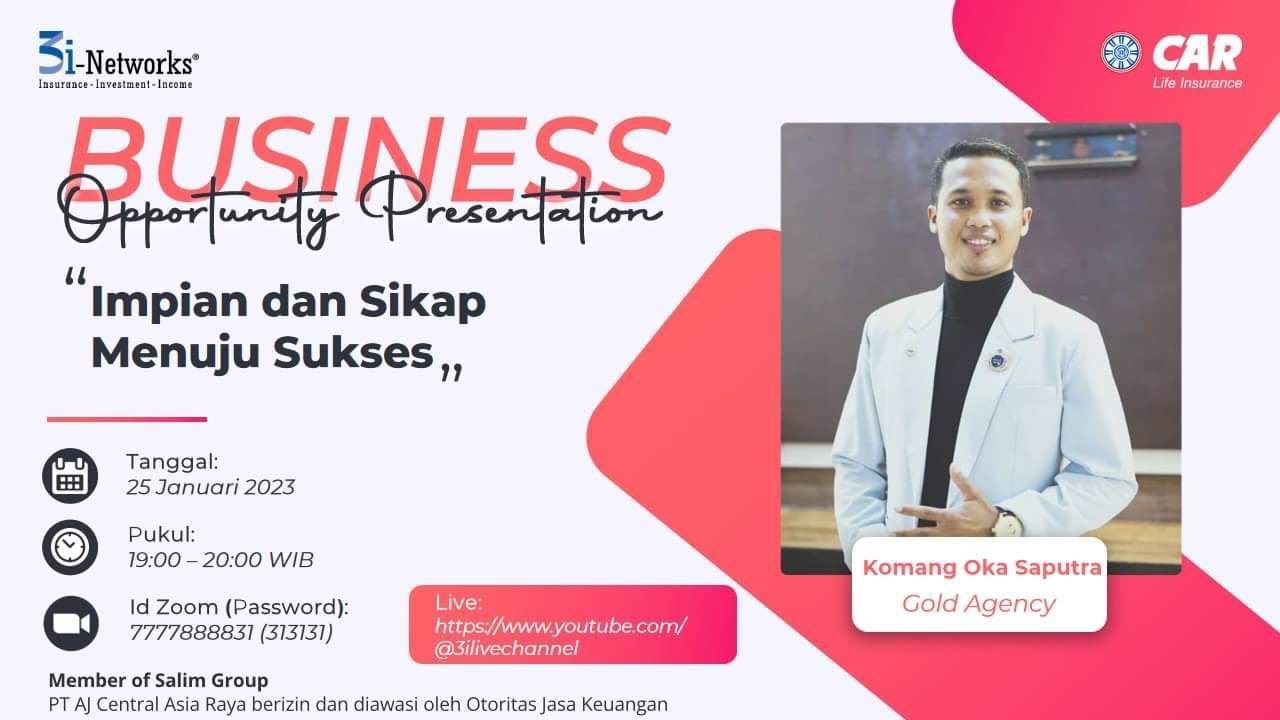 Impian dan Sikap Menuju Sukses || Komang Oka Saputra - Gold Agency ...