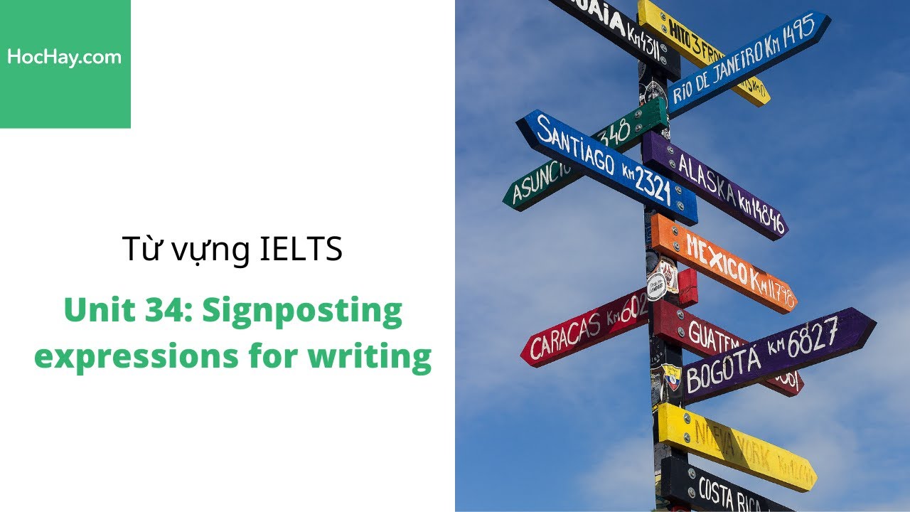 Từ vựng IELTS - Unit 34: Signposting Expressions for Writing - HocHay ...