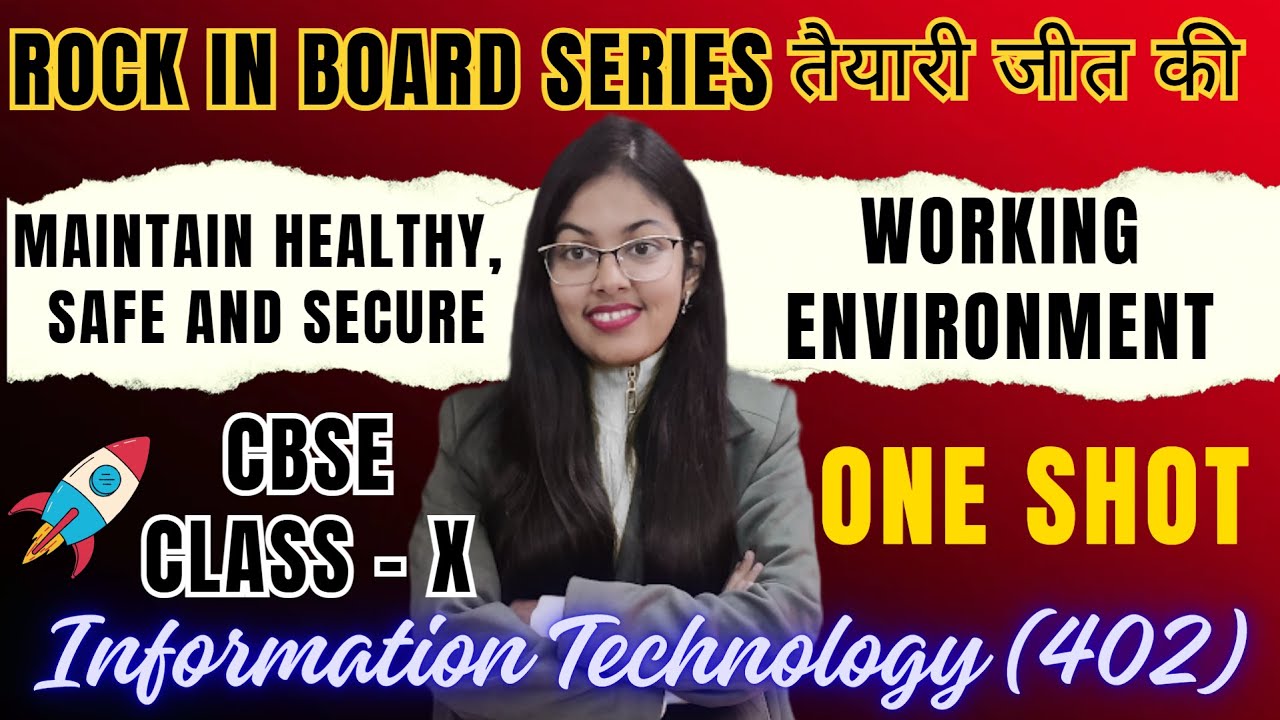 Maintain Healthy, Safe and Secure Working Environment |One Shot CBSE ...