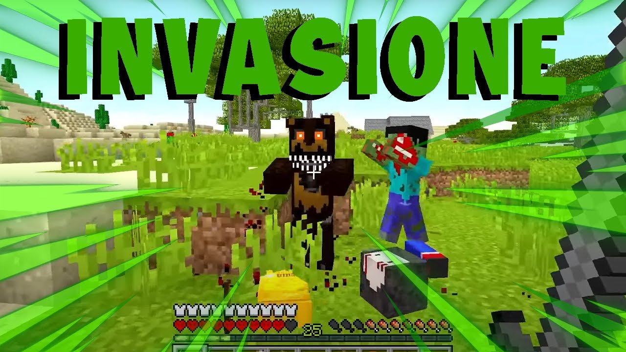 ho provato a giocare a MINECRAFT INVASIONE DI LYON!! - YouTube