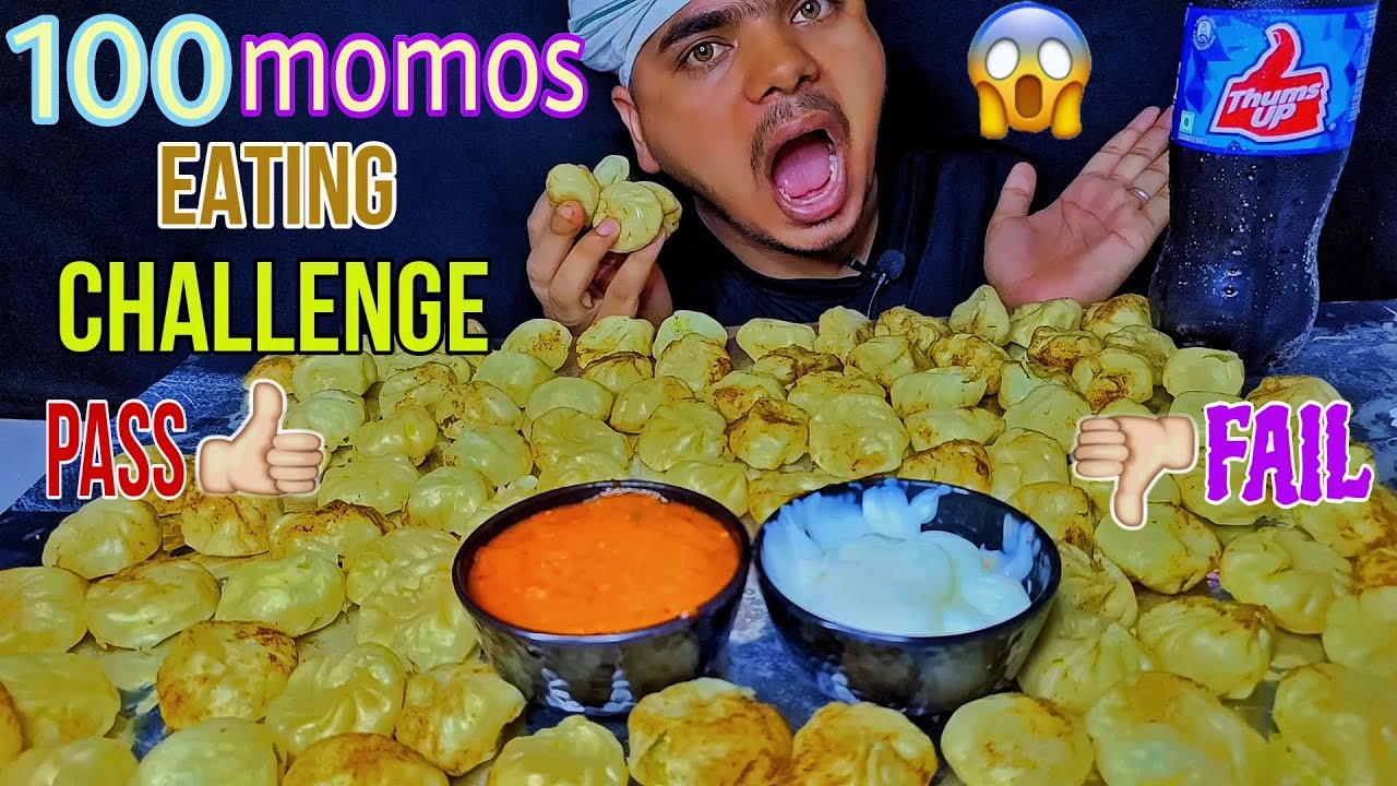 100 MOMOS EATING CHALLENGE🥟DUMPLINGS EATING CHALLENGE|EATING SHOW|FOOD ...