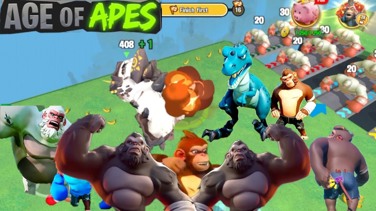 Age Of Apes Ads Review All Levels Part 21:Transformation of baboons ...