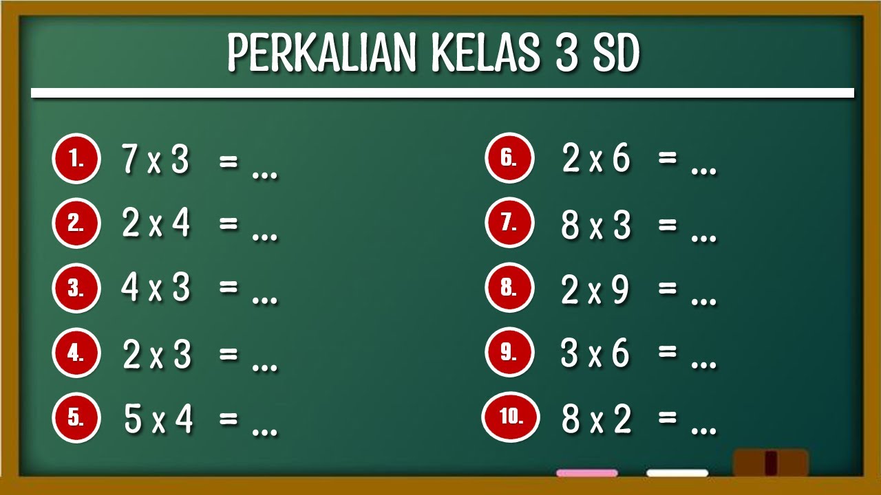 PERKALIAN KELAS 3 SD - YouTube